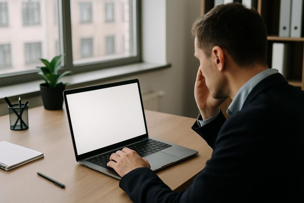 Mon ordinateur portable s'allume mais l'écran reste blanc - Polymeta